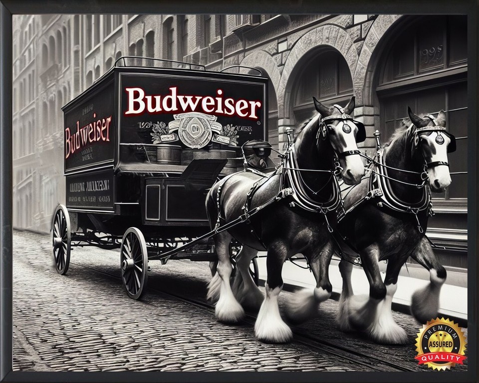 Budweiser - Clydesdales - 1930s - Rare - Metal Sign 11 x 14 | eBay