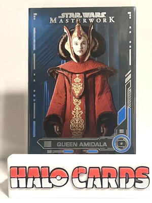 PACK FRESH STAR WARS 2019 MASTERWORK BLUE PARALLEL #13 QUEEN PADME ...