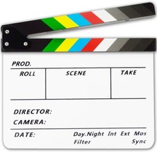 Neewer Wooden Director's Film Movie Slateboard Clapper Board ...
