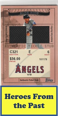 2009 Topps Ticket/Stardom Ticket Stubs+Mem Dual #TSP2-32 Alex Rios ...