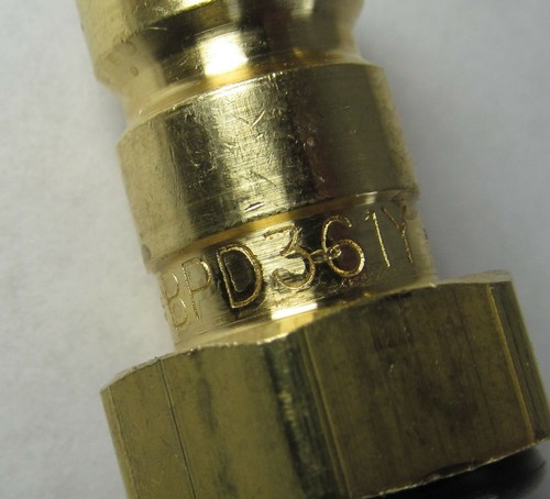 5x PARKER PD361/ BPD361Y BRASS NIPPLES/ DIAGNOSTIC TEST PORT COUPLINGS ...