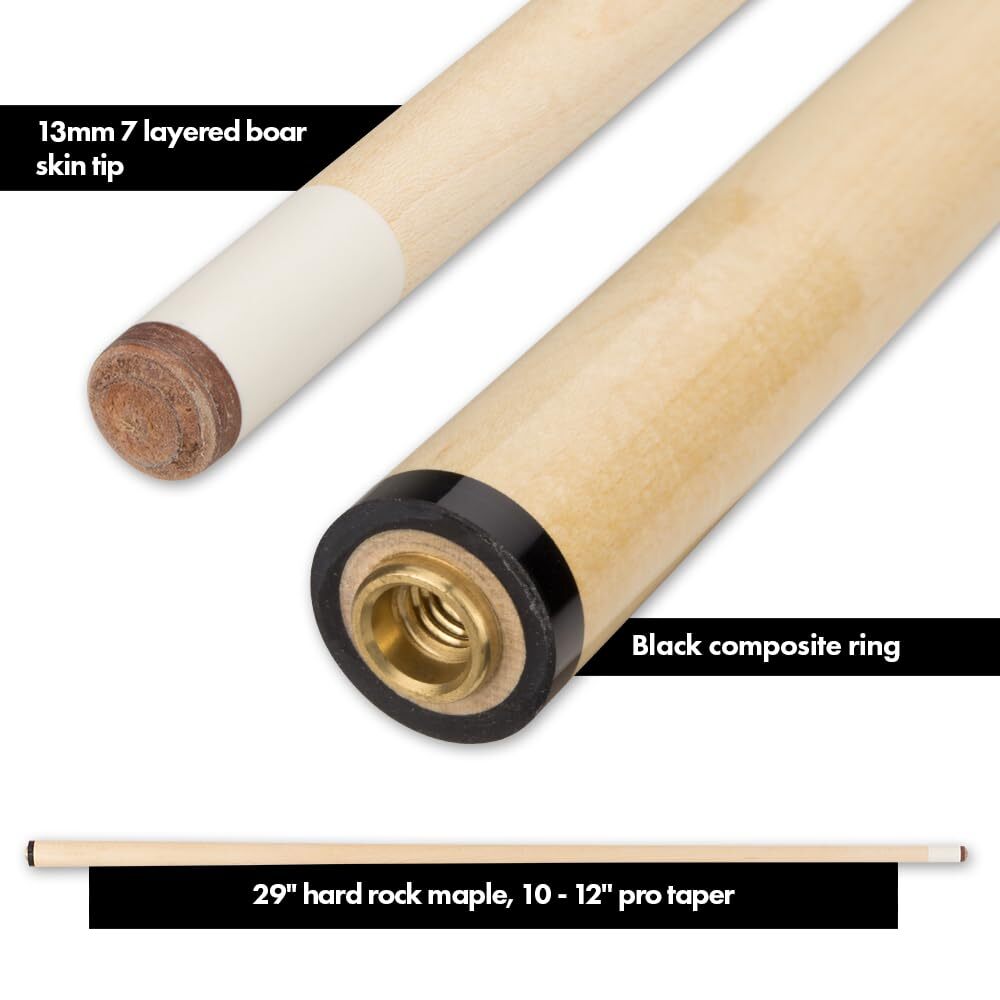 Voodoo VOD28 Playing Pool Cue - Black Stained with Purple "Kiss of ...