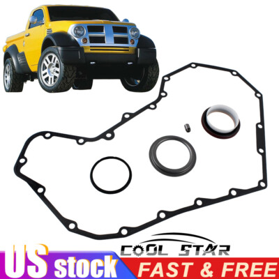 Timing Cover Gasket & Seal Fit for 89-93 Dodge Cummins 12V 4BT 6BT 5.9 ...