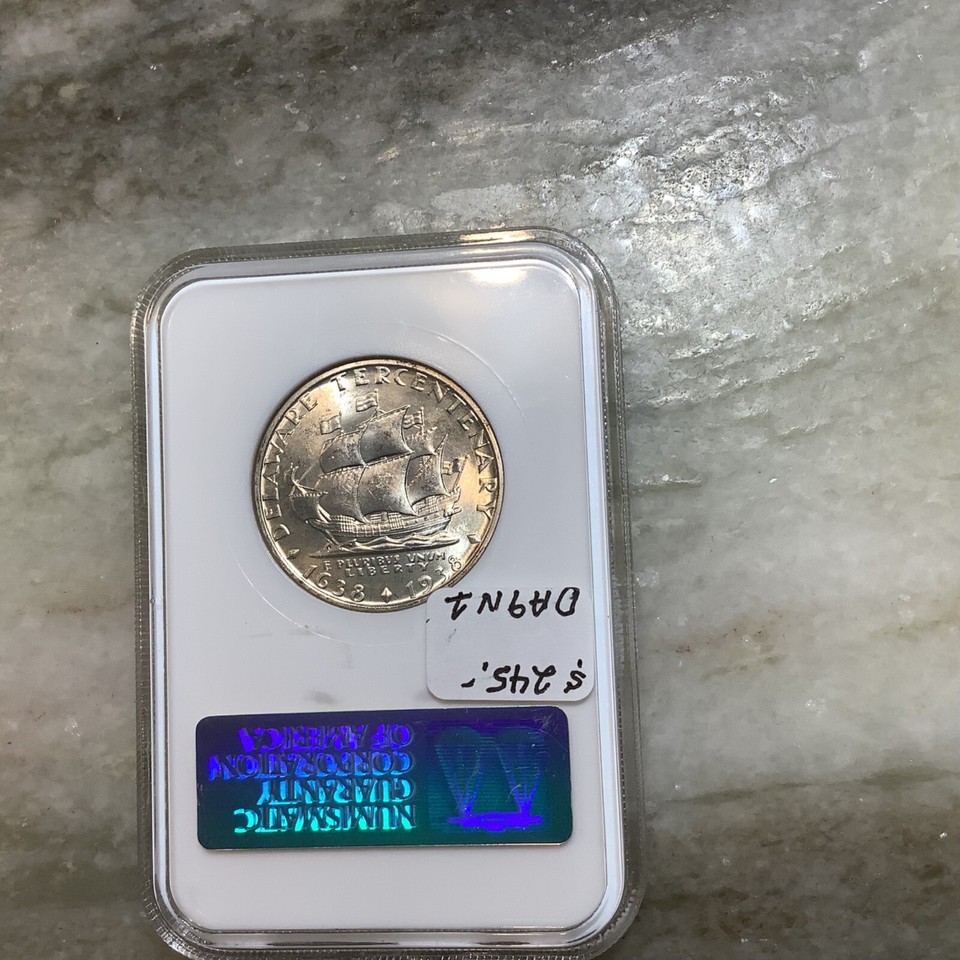 1936 Delaware Silver Commemorative Half Dollar MS63 | eBay