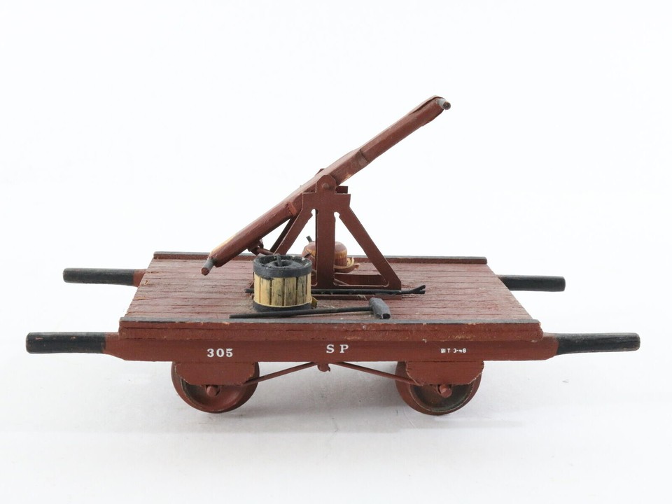 Wood Custom Made Maroon Southern Pacific 305 Hand Pump Car Train G | eBay