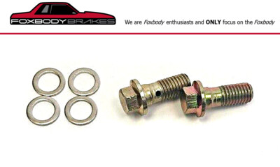 Rear SN95 Mustang Caliper Banjo Bolt Set 10mm x 1.5" - Pair | eBay