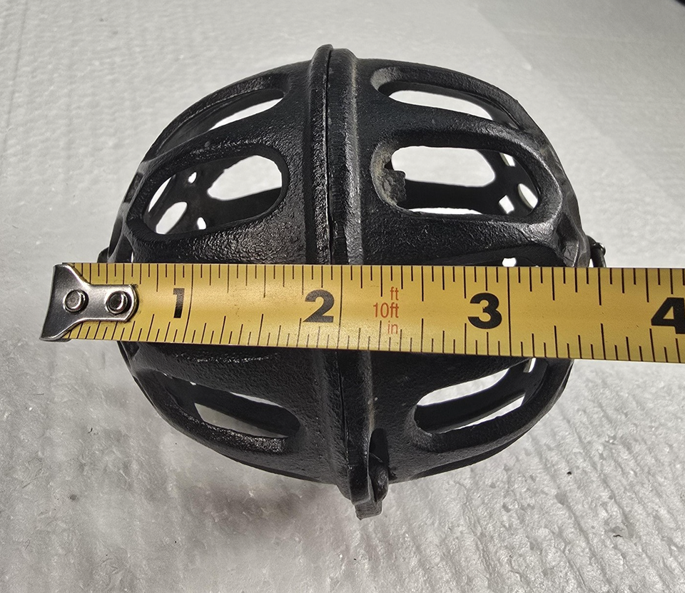 Antique Cast Iron Black Dome Cage String Twine Holder Dispenser ...