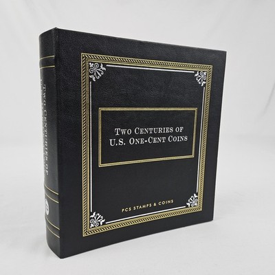 Two Centuries of U.S. One-Cent Coins Album PCS Stamps & Coins Large to ...