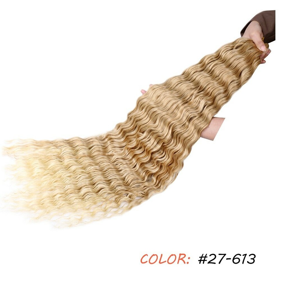 32 Inch Synthetic Deep Wave Hair Crochet Braids Wave Braiding Hair ...