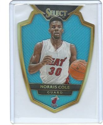 2014/15 Select Norris Cole Blue Die-Cut /199 MIAMI HEAT | eBay