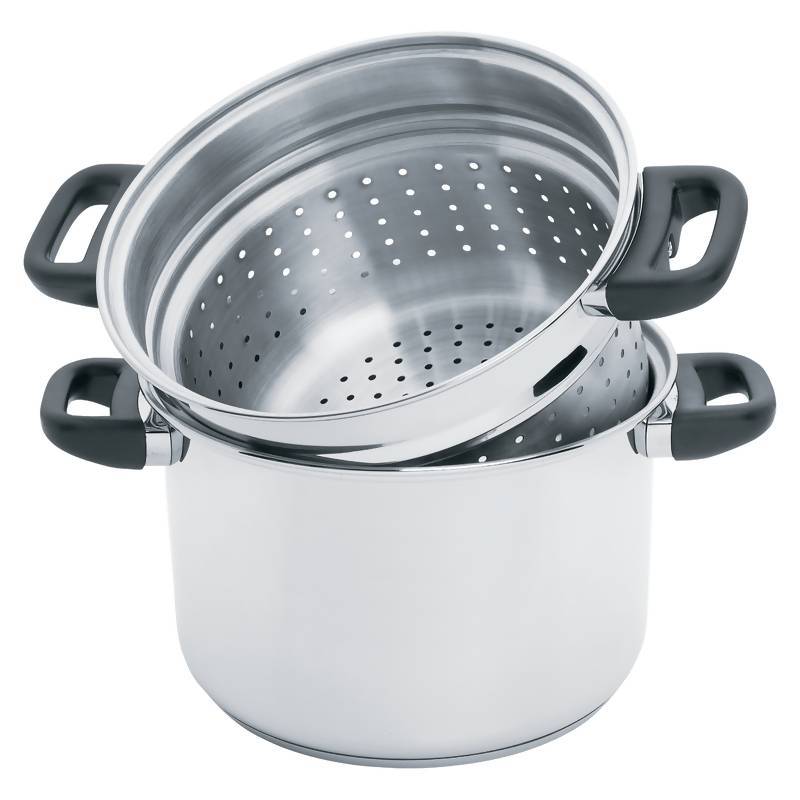 Stainless Steel 8qt Stockpot/Spaghetti Cooker w Deep Fry Basket ...