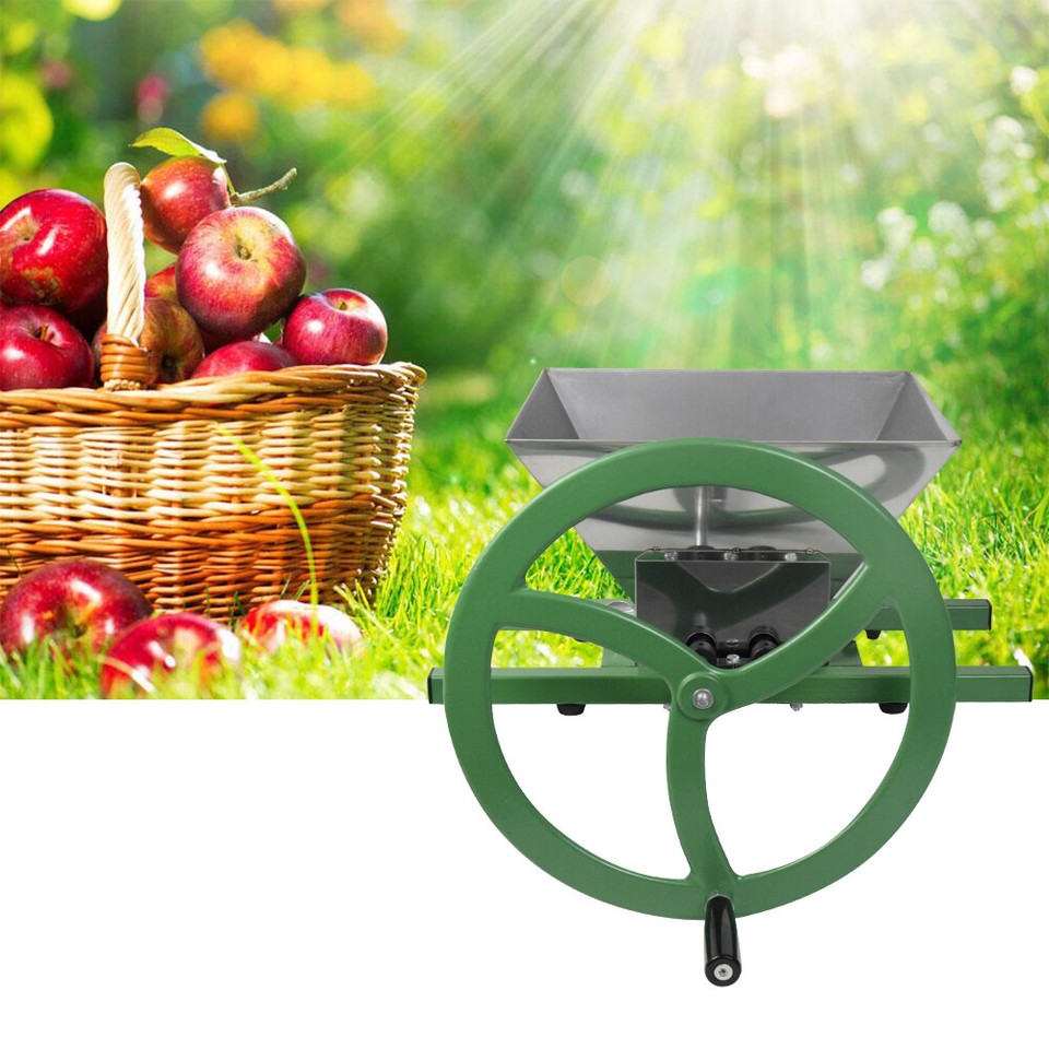 Fruit and Apple Crusher 7L Stainless Steel Manual Juicer Grinder Fruit ...