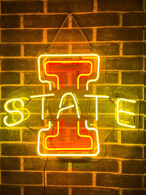 Iowa State Cyclone Acrylic Neon Sign 14"x10" Light Lamp Beer Bar ...