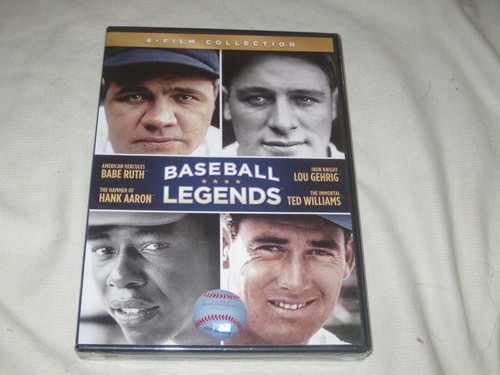 Baseball Legends DVD's NEW Babe Ruth Lou Gehrig Hank Aaron Ted Williams ...