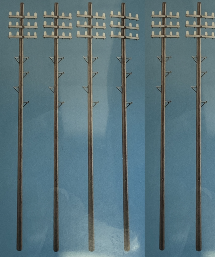 Peco LK-747 Telegraph Poles Kit (Pk6) O Gauge | eBay UK