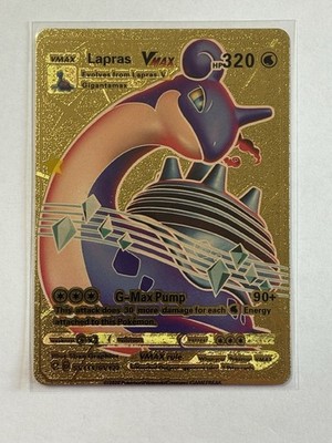 Lapras VMAX Gold Foil Fan Art Card SV111/SV122 | eBay