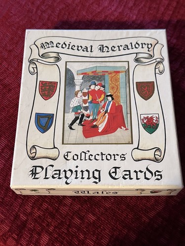 MEDIEVAL HERALDRY Collectors PLAYING CARDS GOLD GILT EDGED Heraldic | eBay
