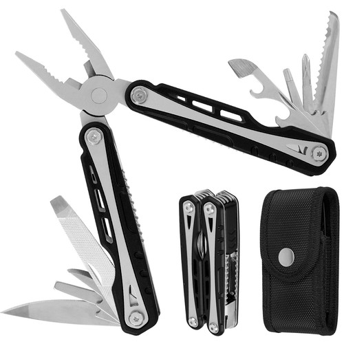 13-in-1 Multi Tool Kit Folding Pocket Tools Multifunction Stainless ...