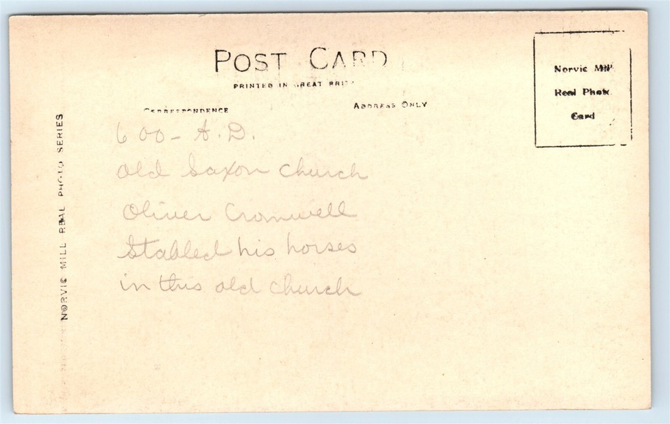 Postcard Holy Trinity Church, Blythburgh RPPC H175 | eBay