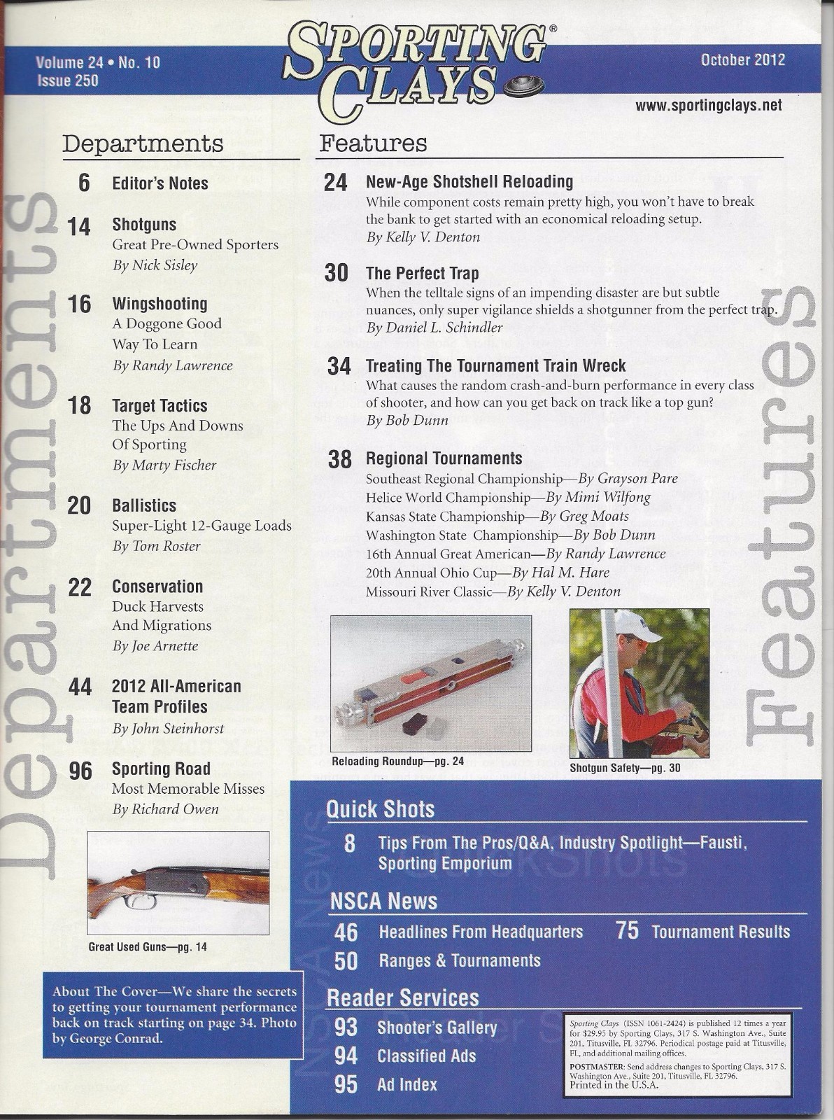 SPORTING CLAYS The Wingshooter's Magazine October 2012 | eBay