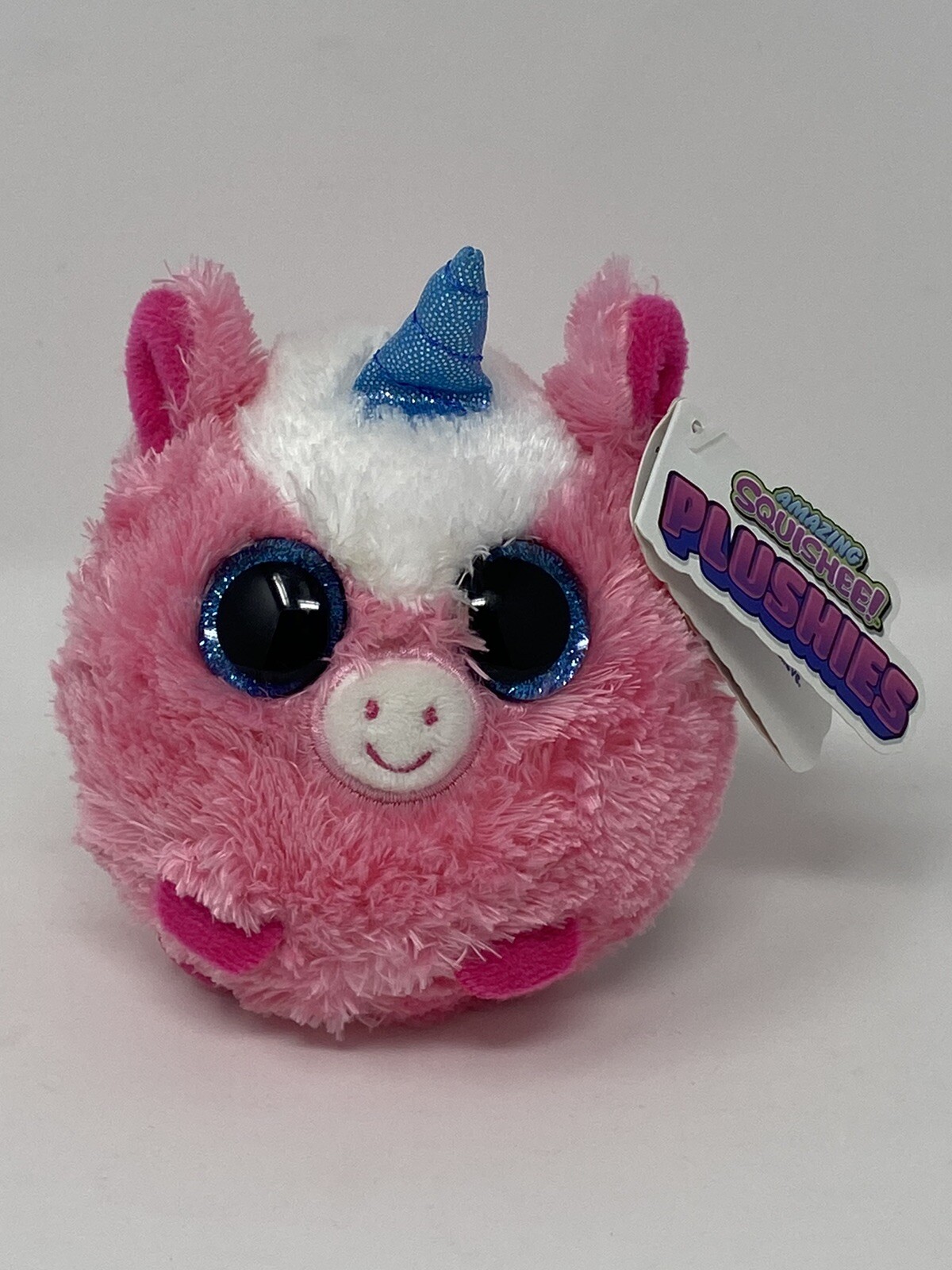 4" Believe Pink Unicorn Plush Amazing Squishee Plushies Grin Studios ...