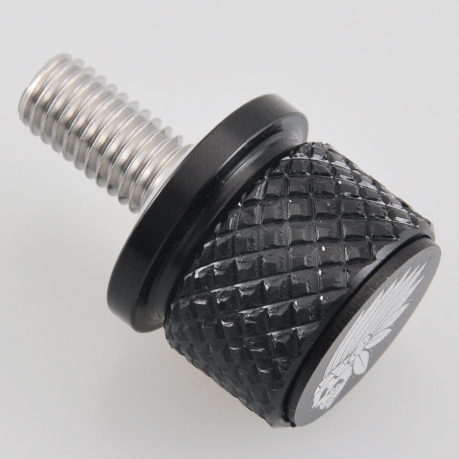 Skull Aluminum Black Seat Bolt Screw For Indian Chieftain Dark Horse ...