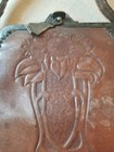 Antique 1910's Roy Croft Hand Tooled Leather Floral Arts and Crafts ...