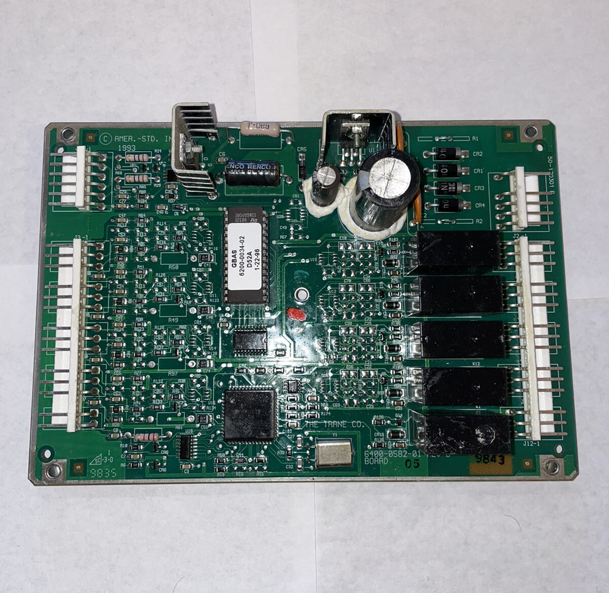 Trane American Standard Control Board 6400-0582-01 Rev B | eBay