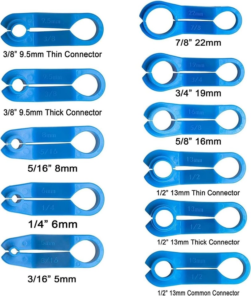 11PCS AC Fuel Line Quick Disconnect Tool Set for Ford GM Chrysler Mazda ...