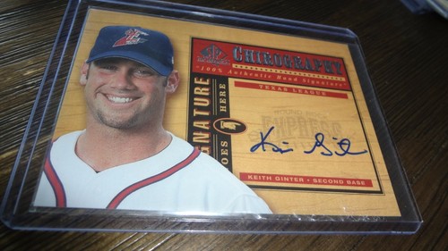 200 SP TOP PROSPECTS CHIROGRAPHY KEITH GINTER AUTOGRAPHED BASEBALL CARD ...