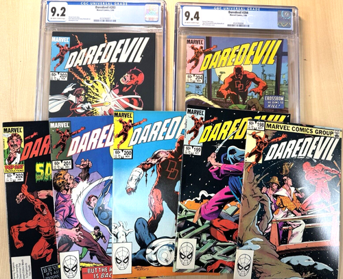 Mixed Lot 7x Daredevil 1983 # 198 199 200 201 202 & CGC 203 204, Great ...
