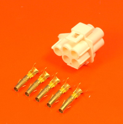 Genuine Lucas Rists 5 Way White 3mm Socket Moulding Wiring Connector ...
