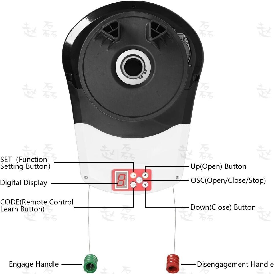 Roll Up Garage Door Opener with Remote for Garage Warehouse Store Barn ...
