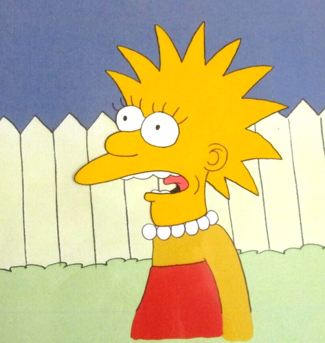 HEAD ONLY - 1988 TRACEY ULMAN LISA SIMPSONS FOX DISNEY ORIGINAL ...