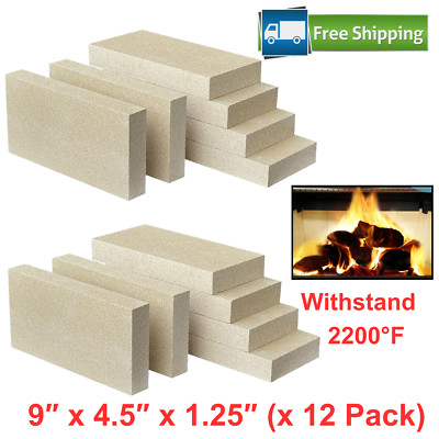 Woodstove Firebricks, Fireplaces, Replacement Fire Bricks, 9" X 4-1/2 ...