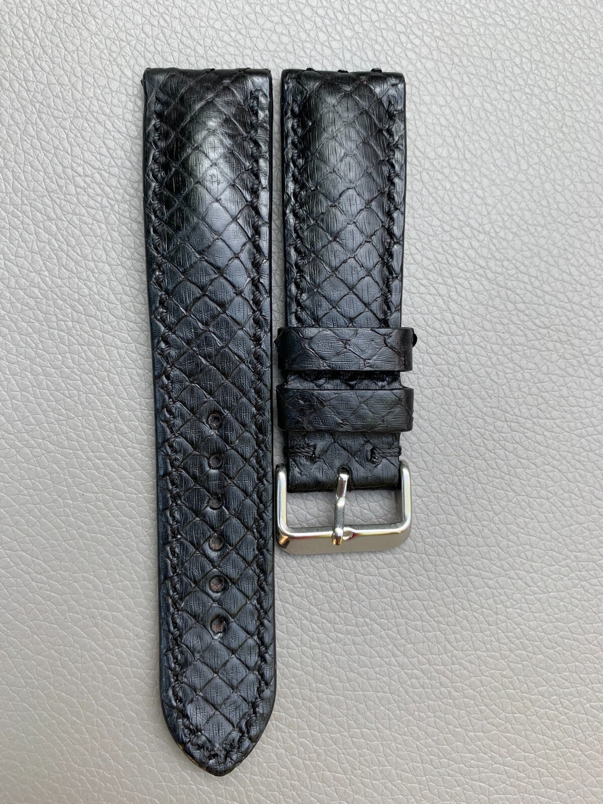 Genuine Real Snake skin leather watch strap band 16 17 18 19 20 21 22 ...