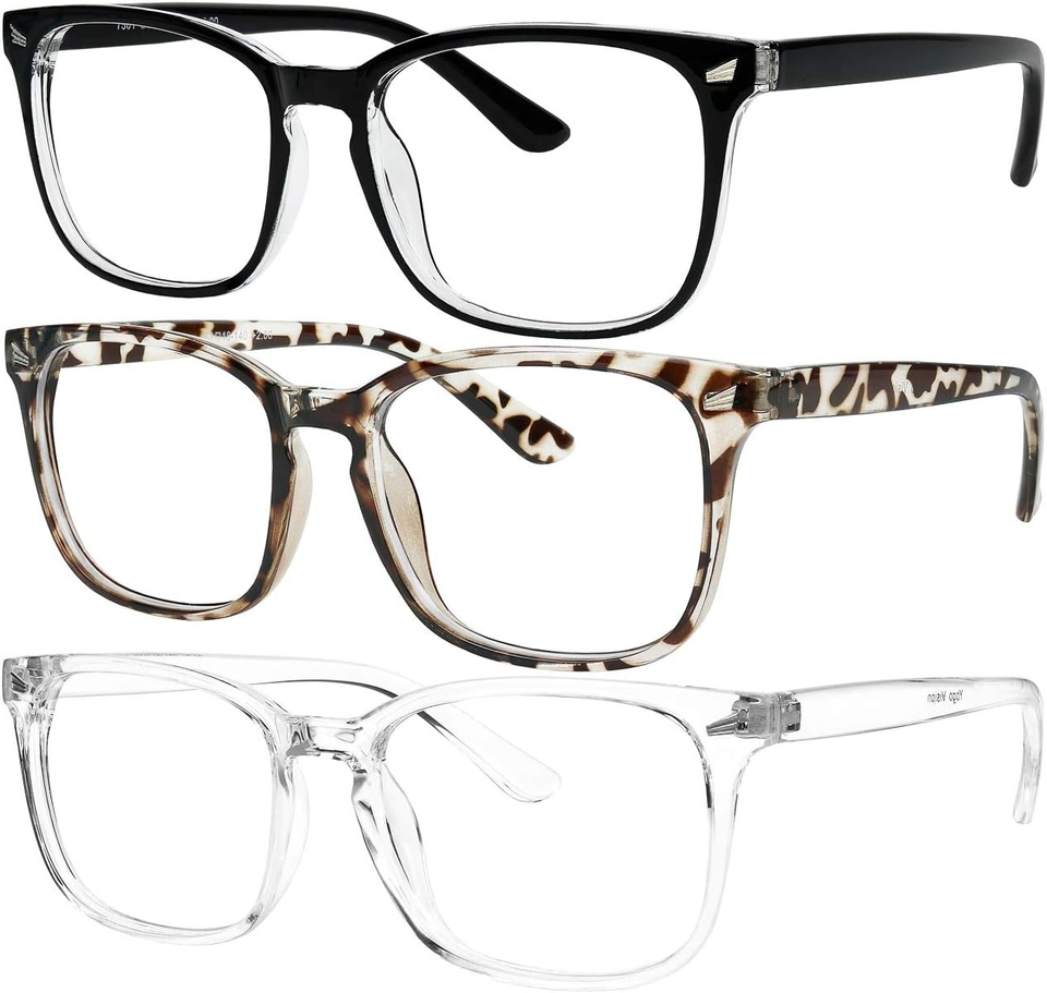 Blue Light Blocking Computer Glasses anti Glare Reduce Eyestrain ...