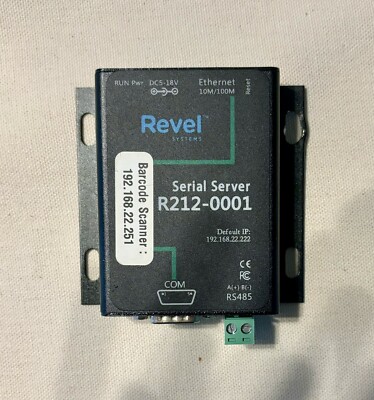 Serial Server R212-0001 Revel Systems POS Barcode Scanner | eBay