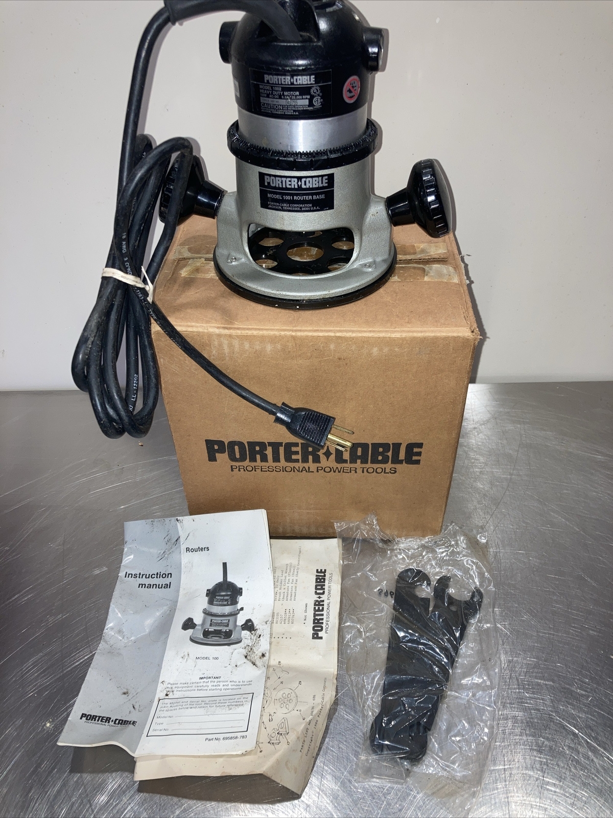 NOS Porter Cable 1002 Heavy Duty Router with Model 1001 Base | eBay