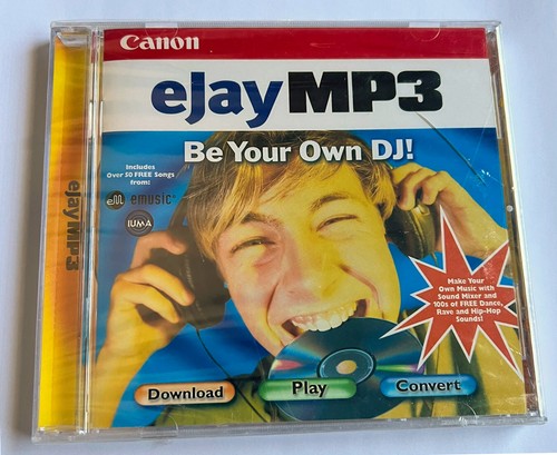 CANON eJay MP3 NEW/SEALED cd BE YOUR OWN DJ for Windows Software mixer ...