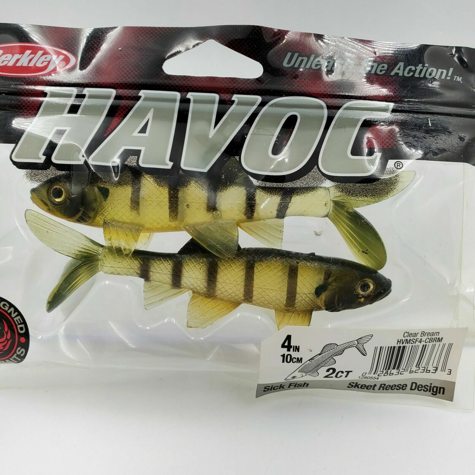 Berkley Havoc 4" Sick Fish Skeet Reese Design You Choose Color 2 Count ...