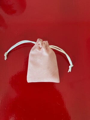 Small Pink Velvet Cloth Drawstring Bags Gift Bag Jewelry Ring Pouch ...
