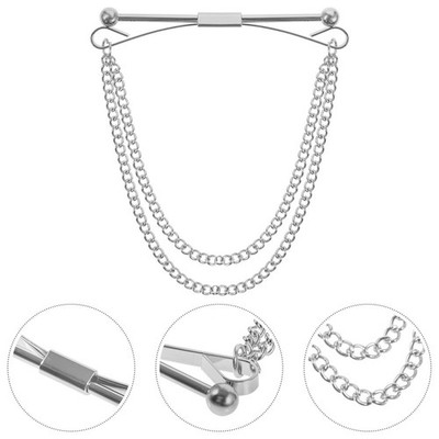 Mens Collar Pin Men Shirt Tie Pin Metal Necktie Pin Clasp Suit Collar ...
