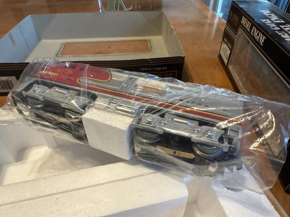 K-Line K2126 & K-2127 Santa Fe Warbonnet Diesel Engine Set O-27 New ...