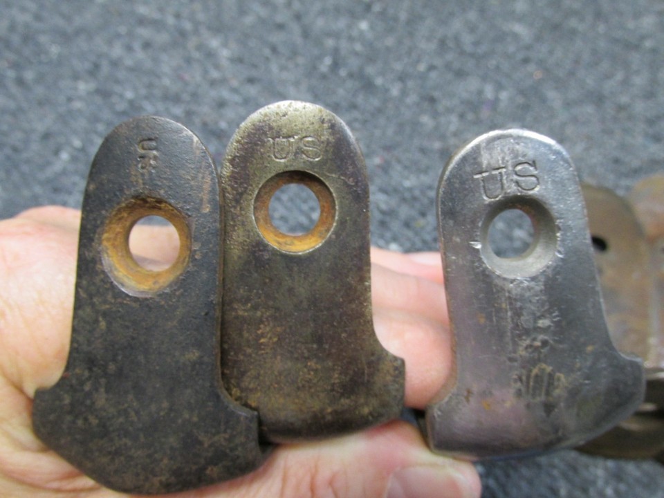 LOT OF 8 ASSORTED MUSKET & TRAPDOOR RIFLE BUTT PLATES-ORIGINAL U.S ...
