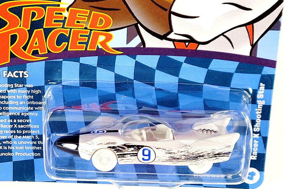 Johnny Lightning Speed Racer WHITE LIGHTNING Racer X Shooting Star VHTF ...