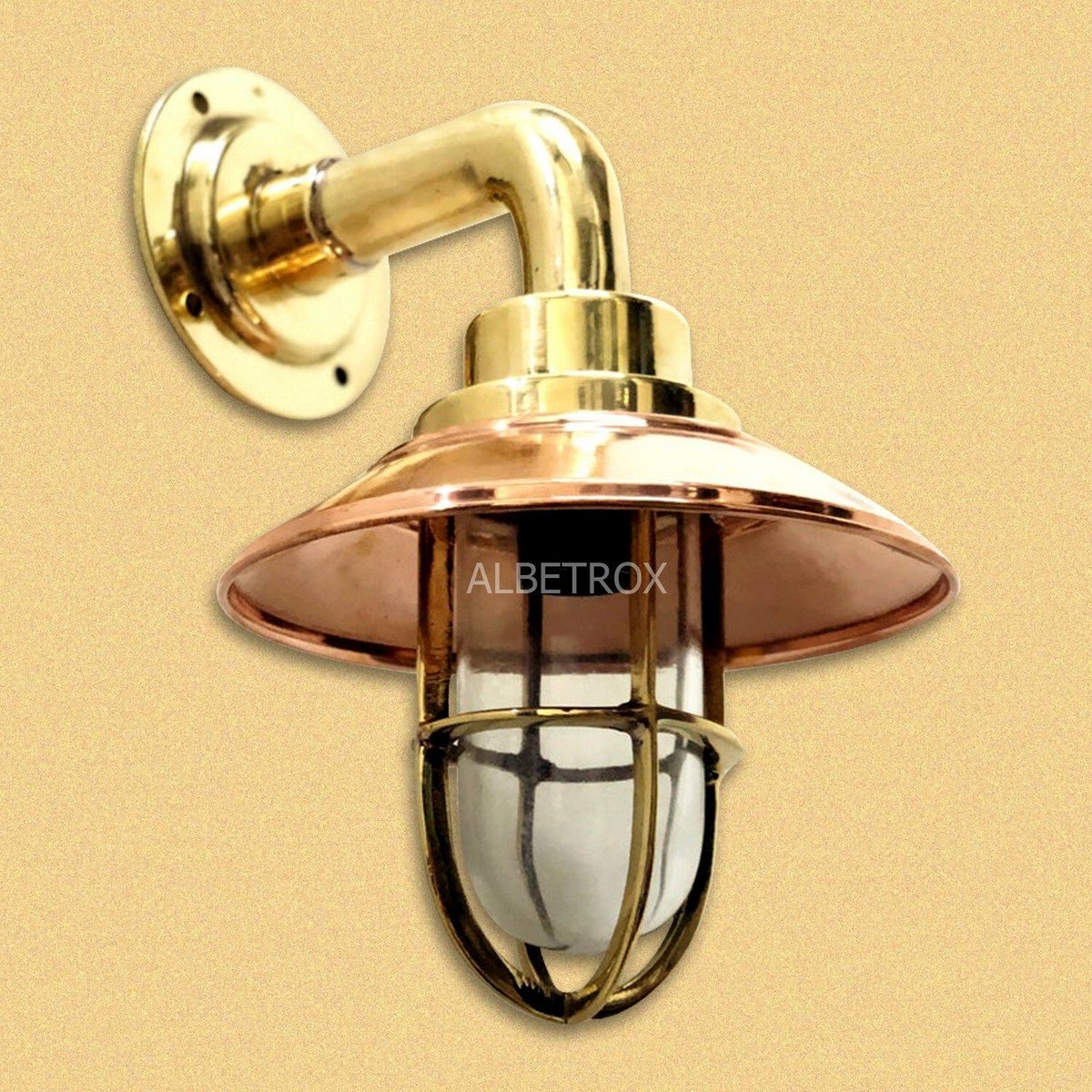 Nautical Style Brass Wall Sconces