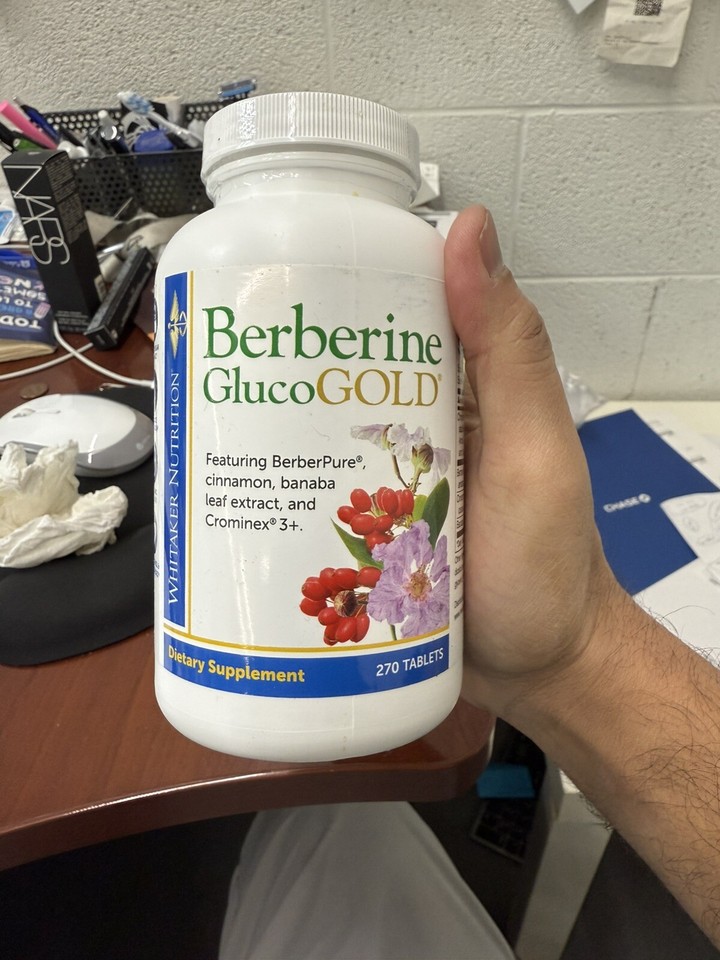 Dr. Whitaker Berberine GlucoGold Improved Formula 270 Tablets Sealed ...