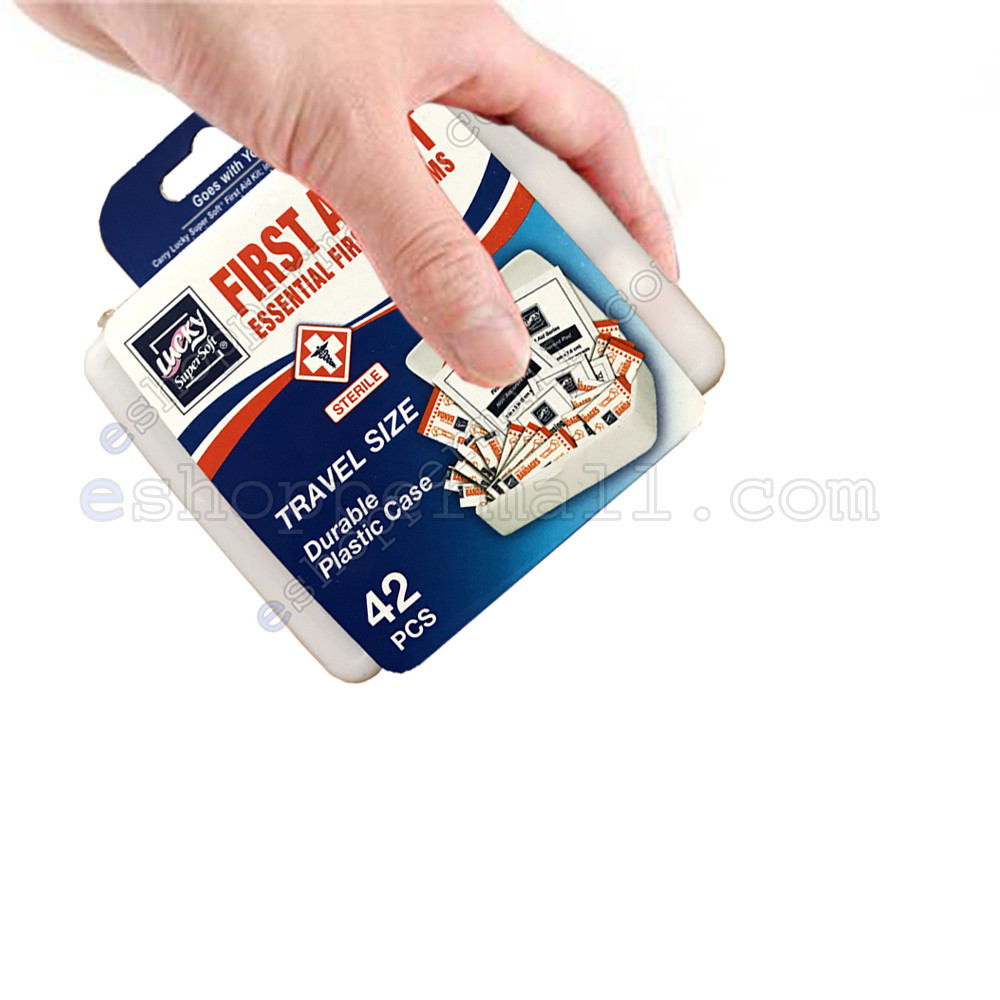 42 PC Essential First Aid Kit Emergency Bag Home Car Outdoor Travel ...