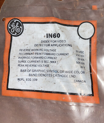 *NOS* IN60-GENERAL ELECTRIC-DIODE* | eBay